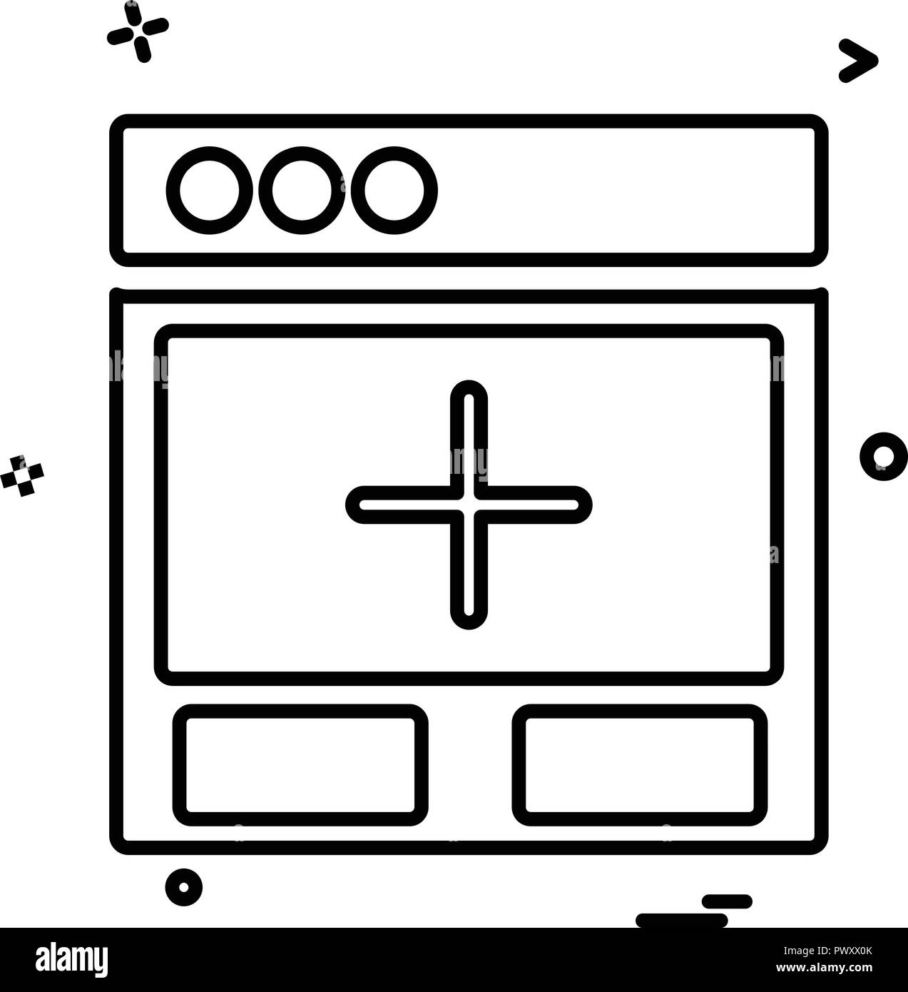 Web layouts icon design vector Stock Vector Image & Art - Alamy