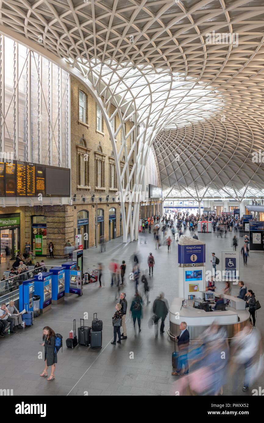 London King's Cross Station. This is a new station concourse designed ...