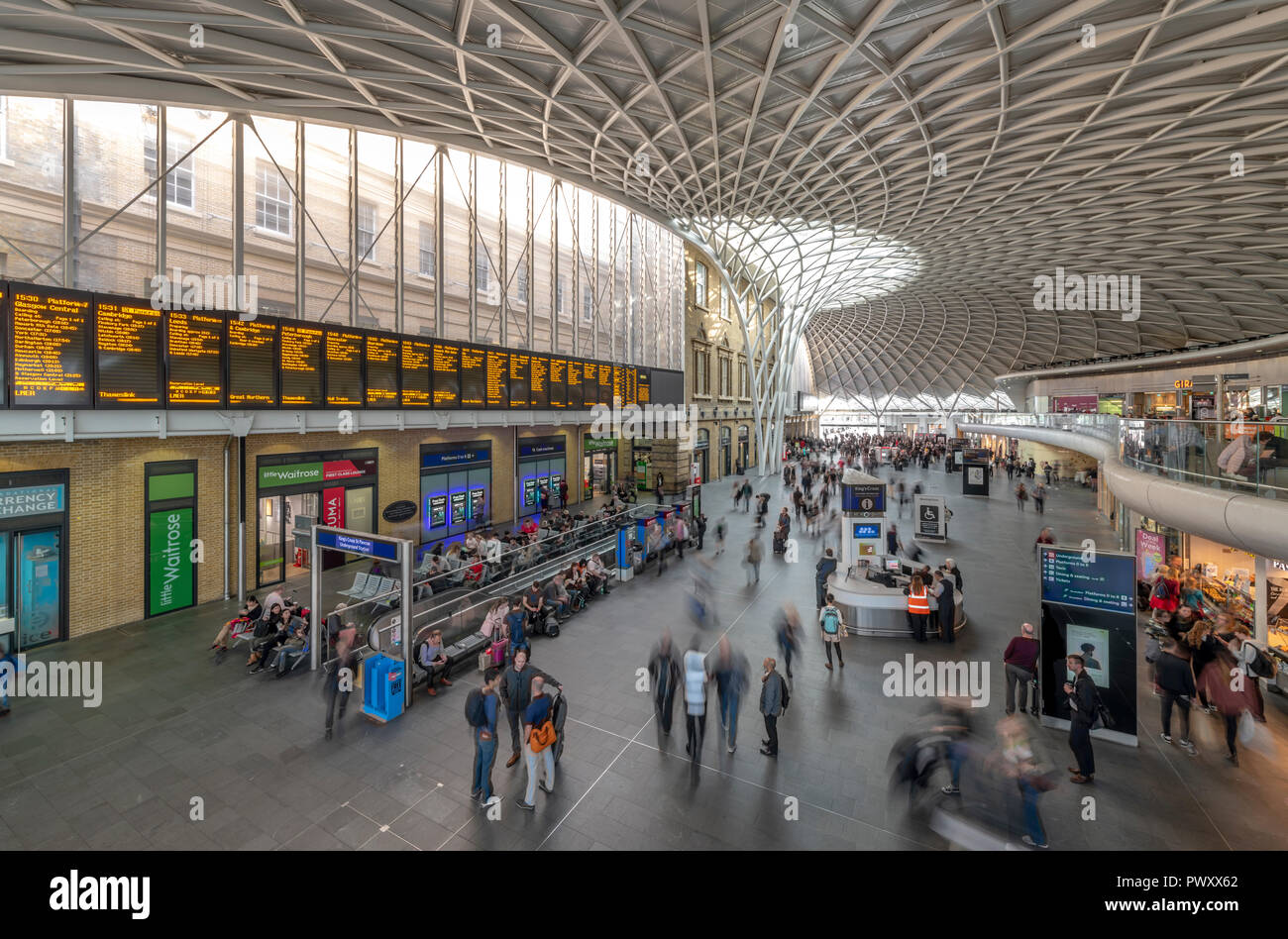London King's Cross Station. This is a new station concourse designed ...