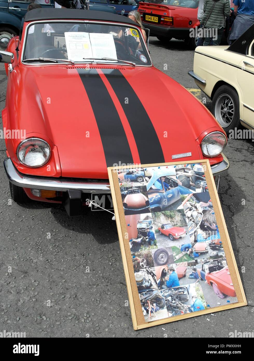 Prestatyn, Uk Classic car show in Prestatyn North Wales credit Ian ...