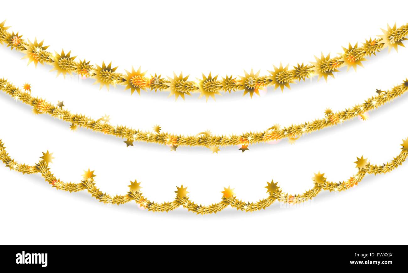 Tinsel glittering Cut Out Stock Images & Pictures - Alamy