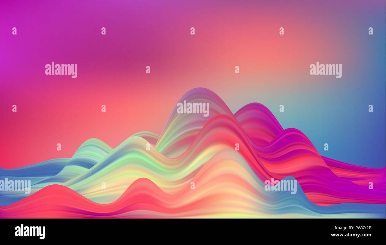 Abstract colorful vector background, color flow liquid wave Stock ...