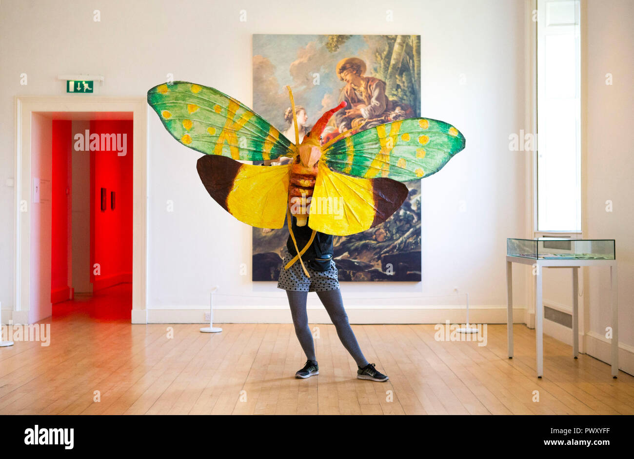 Turner Prize nominee artist Monster Chetwynd with her installation ...