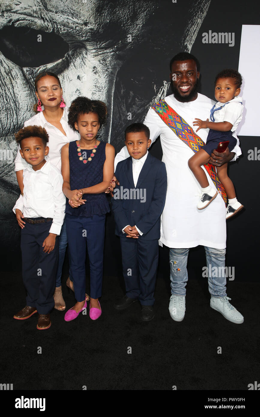 Hollywood, California, USA. 17th Oct, 2018. Jibrail Nantambu, Family ...