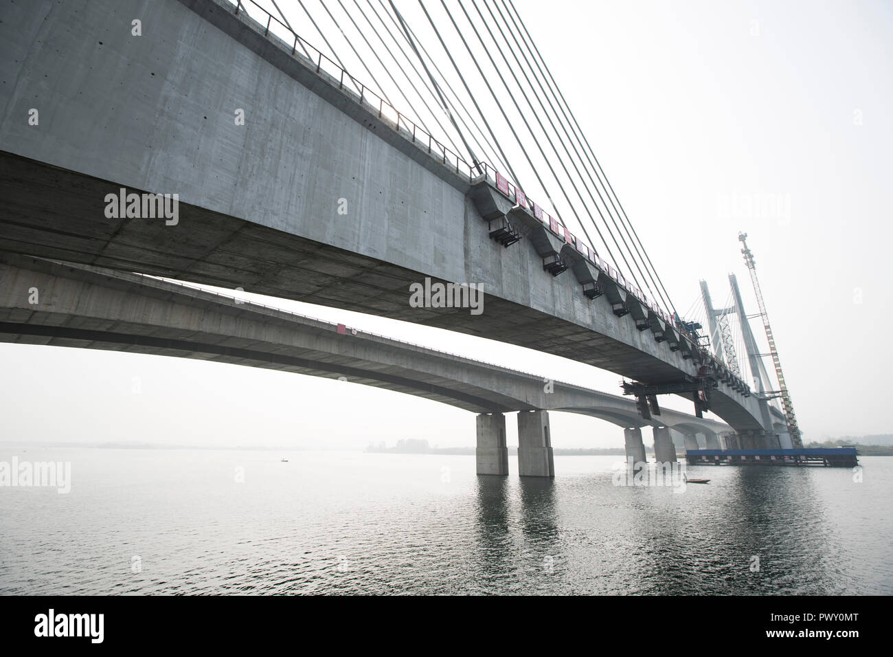 Xiangyang. 18th Oct, 2018. Photo taken on Oct. 18, 2018 shows the ...