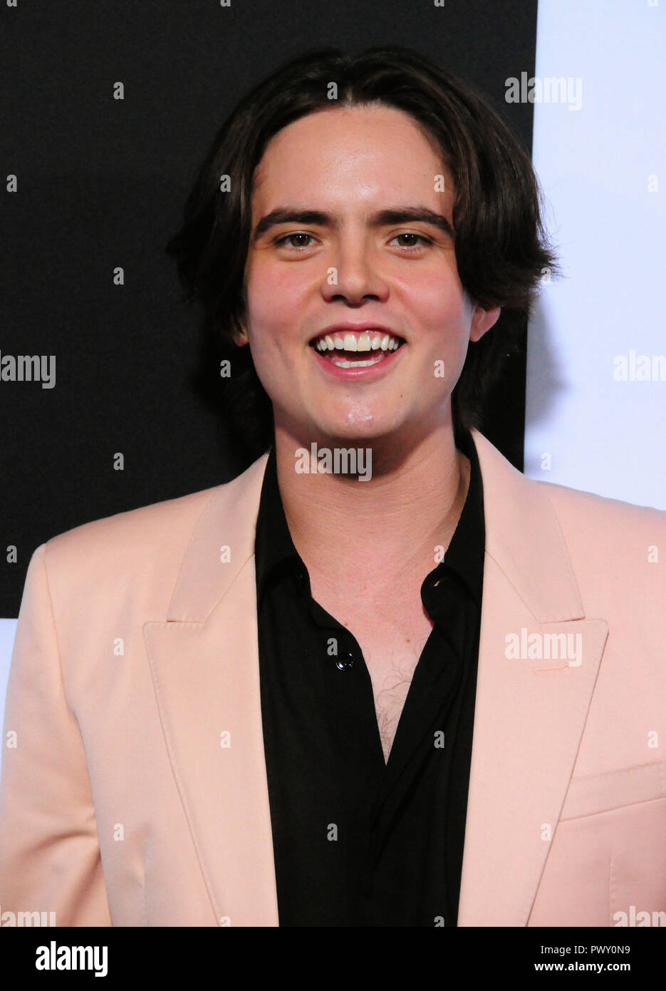 Hollywood, California, USA. 17th October, 2018. Actor Miles Robbins ...