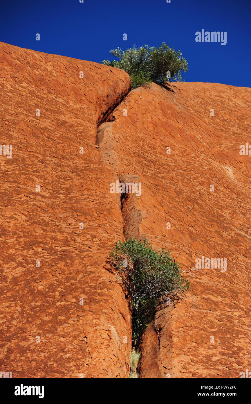 Yulara, Australien. 15th Apr, 2018. Impressive rock formation of the ...