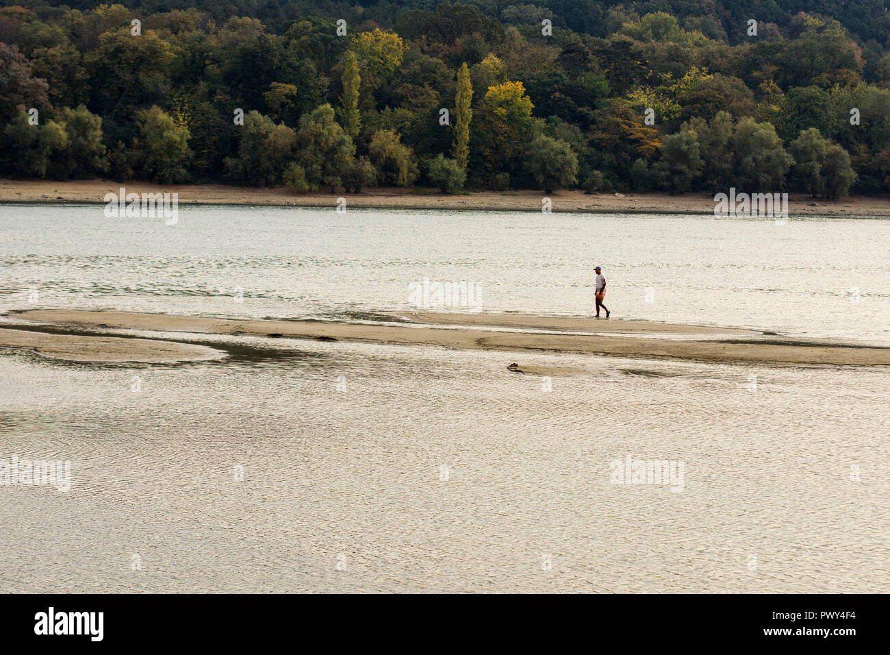 Man walking on sandbar hi-res stock photography and images - Alamy