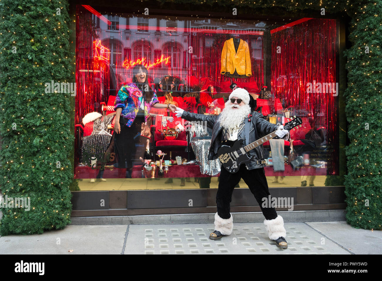 At selfridges department store in central london hi-res stock ...