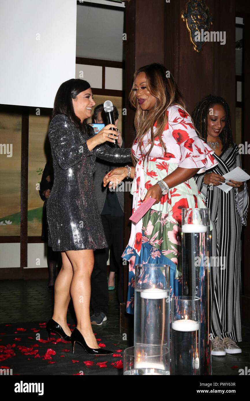 Los Angeles, CA, USA. 16th Oct, 2018. Raha Lewis, Breshan Shaw inside ...