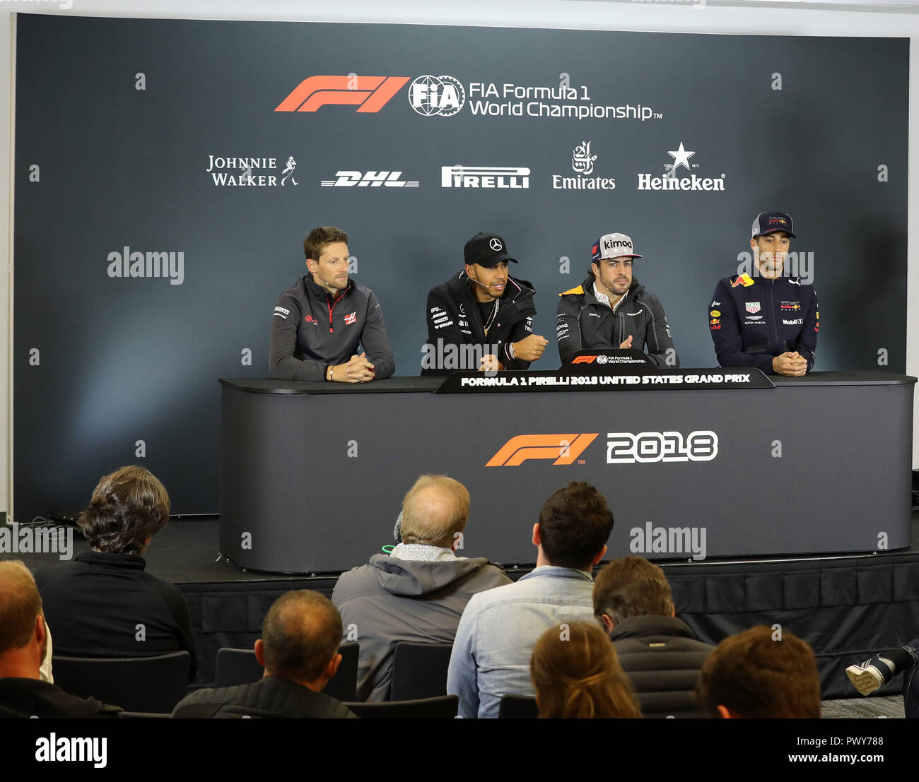 Circuit of The Americas, Austin, Texas, USA, 18th October 2018. Formula ...