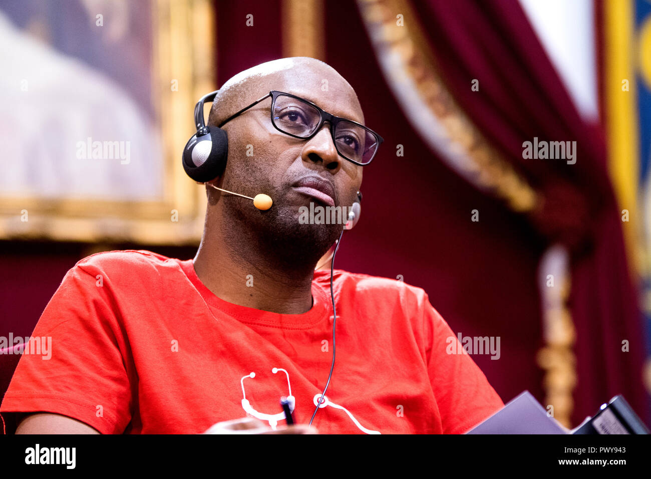 Oviedo, Spain. 18th October, 2018. Kenyan human rights activist and ...