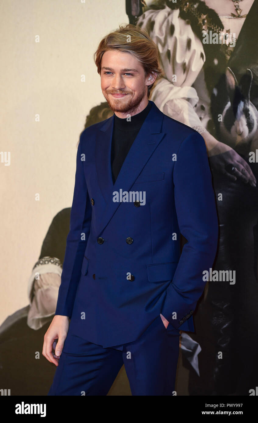 London, UK. 18th October, 2018. Joe Alwyn attends the UK Premiere of ...