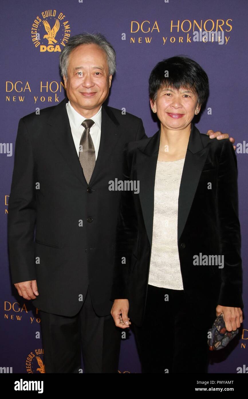 New York, NY, USA. 18th Oct, 2018. Ang Lee at arrivals for DGA Honors ...