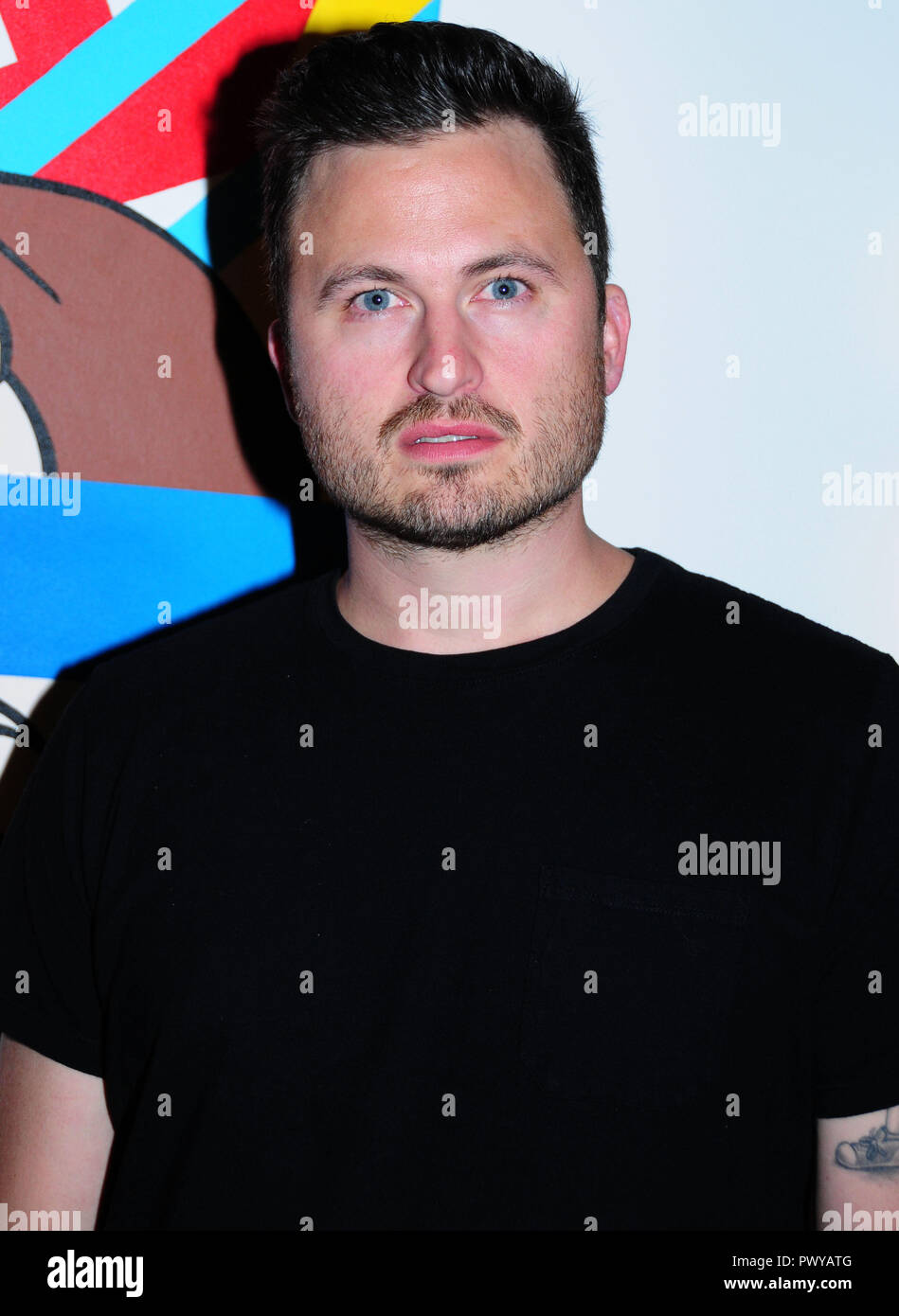 West Hollywood, California, USA. 18th October, 2018. Artist Greg Mike ...