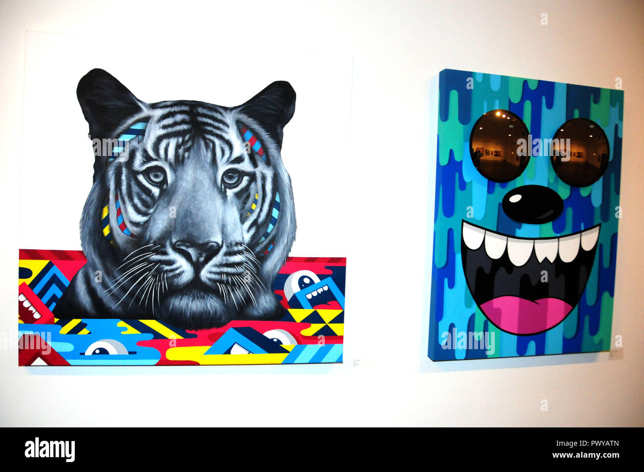 West Hollywood, California, USA. 18th October, 2018. Artist Greg Mike ...