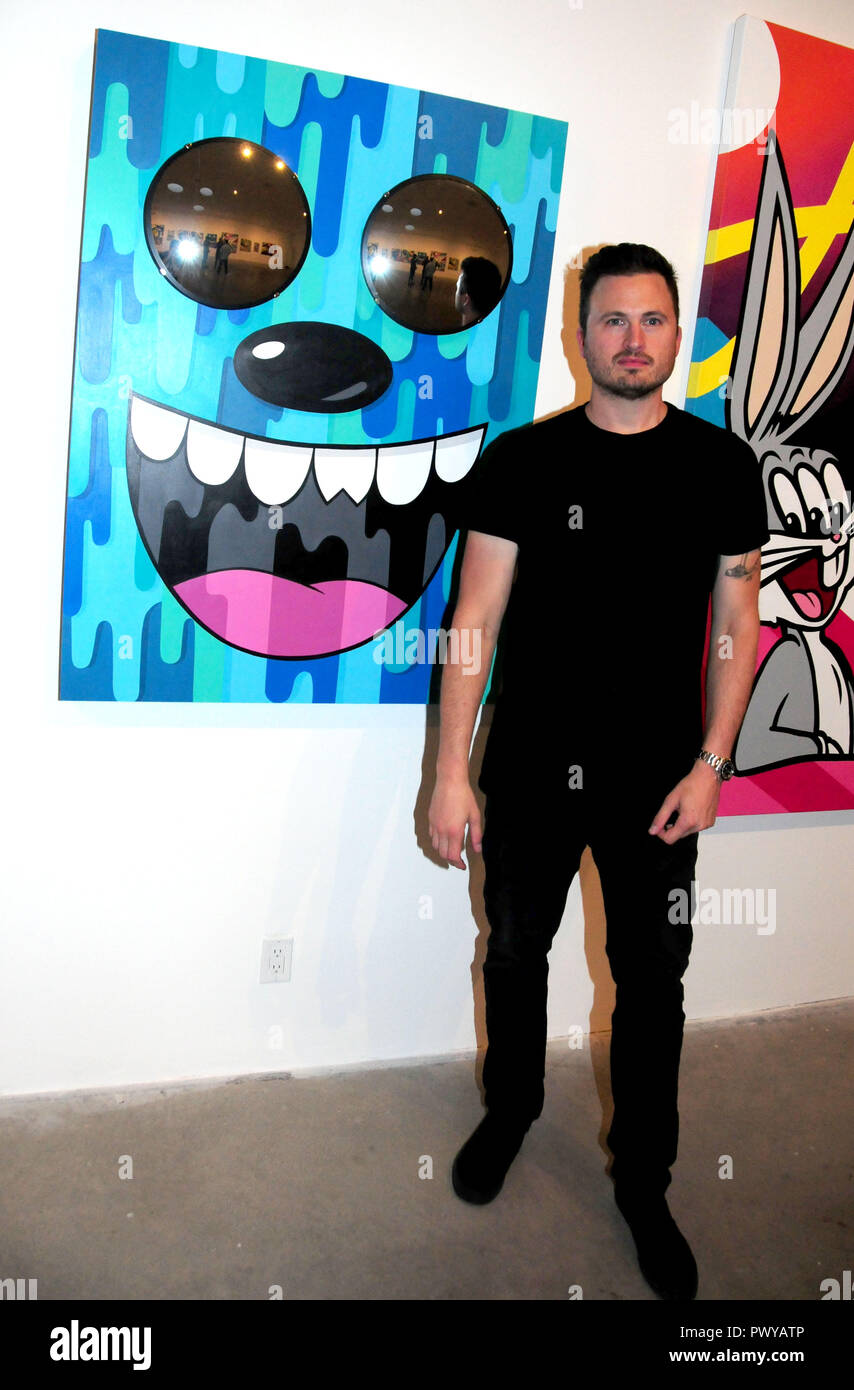 West Hollywood, California, USA. 18th October, 2018. Artist Greg Mike ...