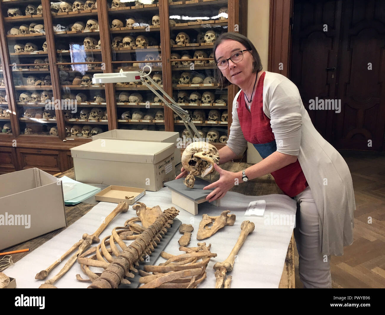 Vienna, Austria. 16th Oct, 2018. Karin Wiltschke, deputy director of ...