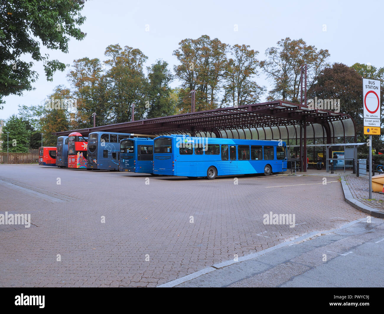 CAMBRIDGE, UK - CIRCA OCTOBER 2018: Bus station Stock Photo - Alamy