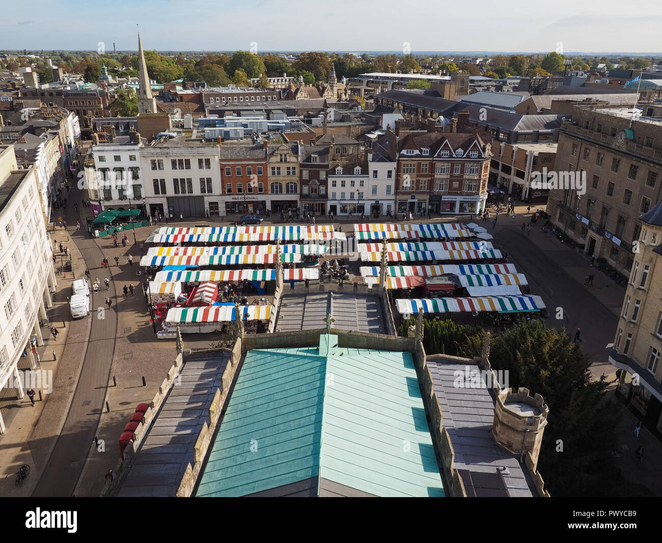 Aerial view cambridge market square hi-res stock photography and images ...