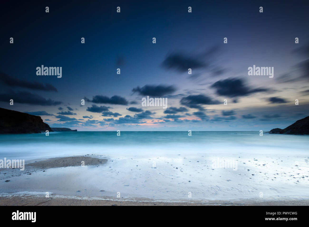 The sandy beach at Church Cove Stock Photo - Alamy