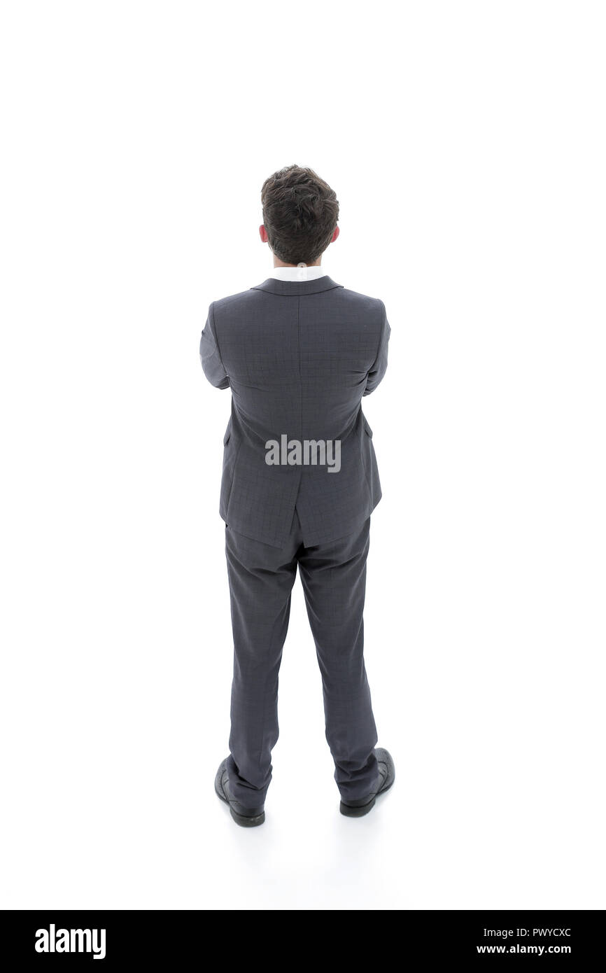 business man looking forward. back view Stock Photo - Alamy