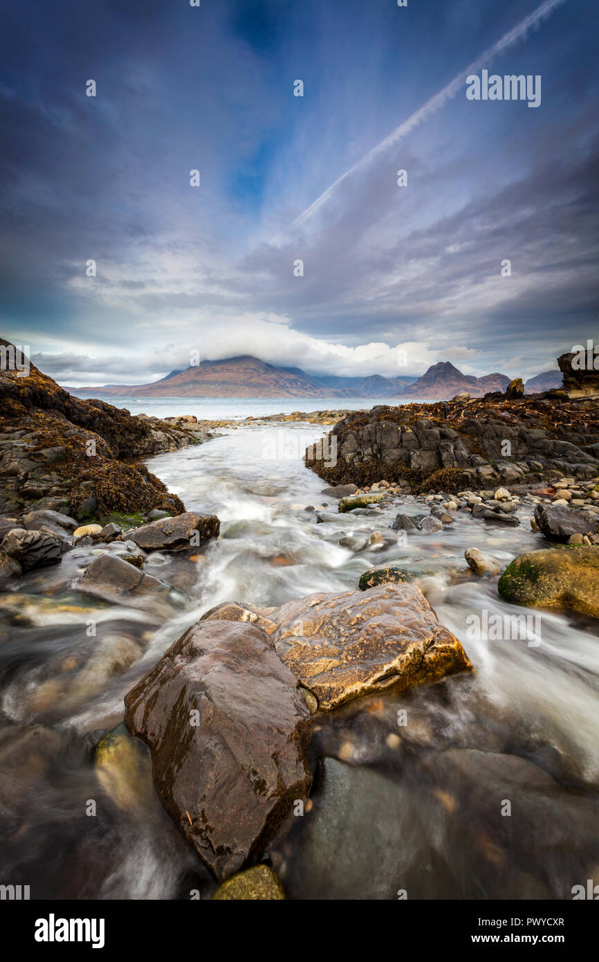 This burn (Scottish for stream) called Allt Port na Cullaidh was ...