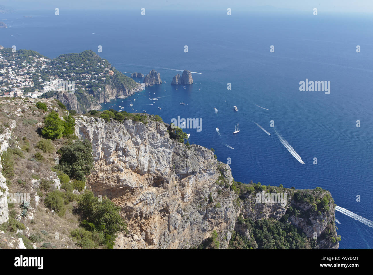 view from monte solaro Stock Photo - Alamy