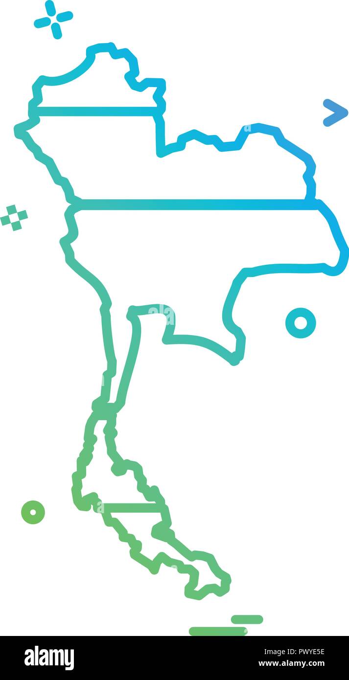 Thailand map icon design vector Stock Vector Image & Art - Alamy