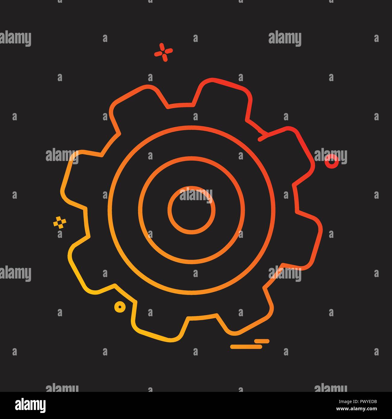 Gear icon design vector Stock Vector Image & Art - Alamy