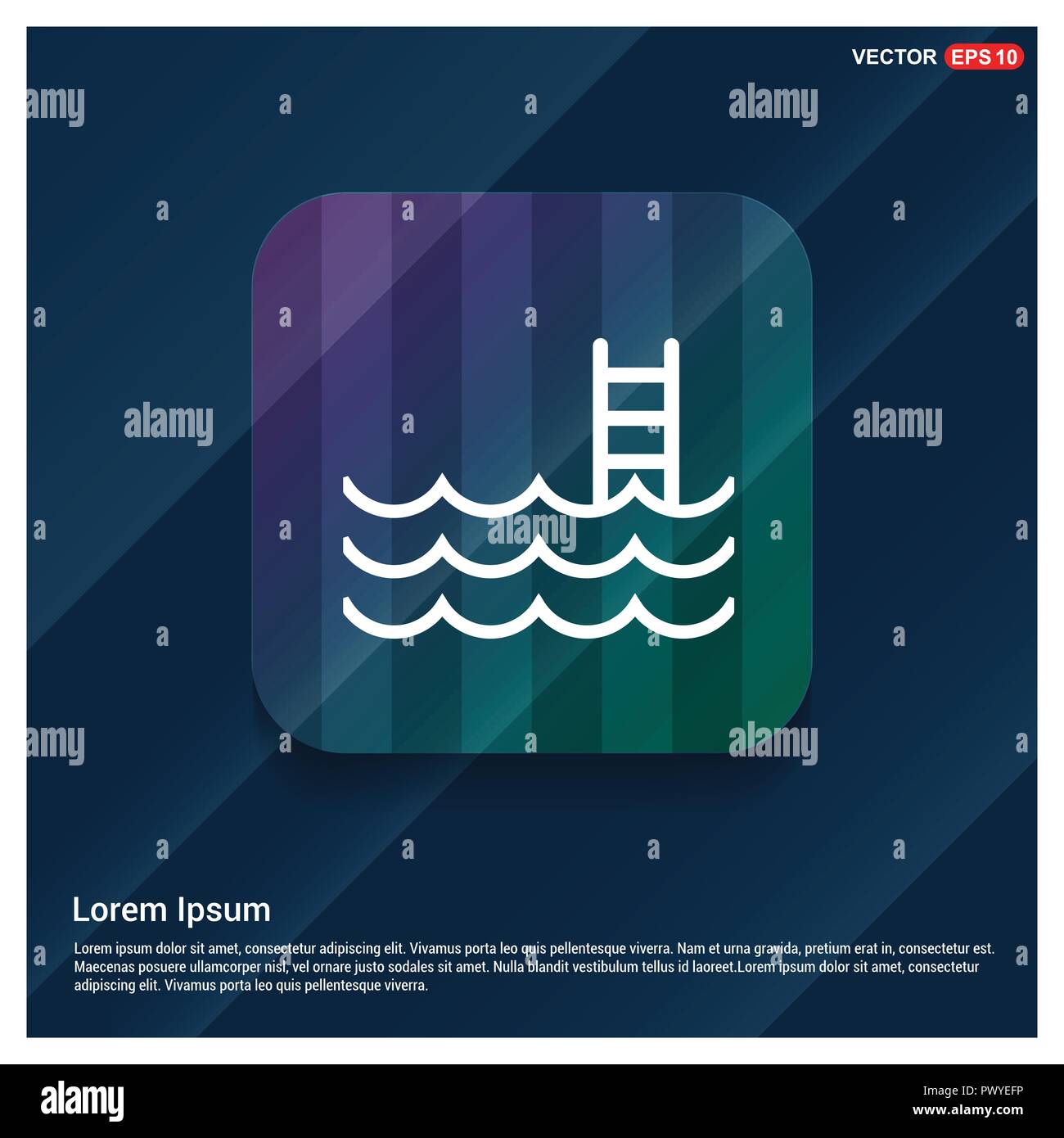 Water pool icon Stock Vector Image & Art - Alamy