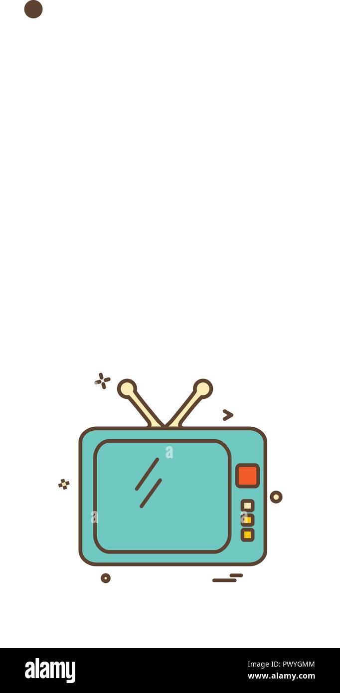 TV icon design vector Stock Vector Image & Art - Alamy