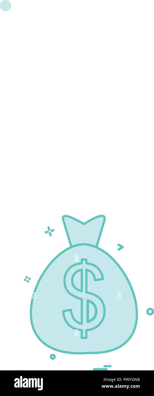 Dollar Bag icon design vector Stock Vector Image & Art - Alamy