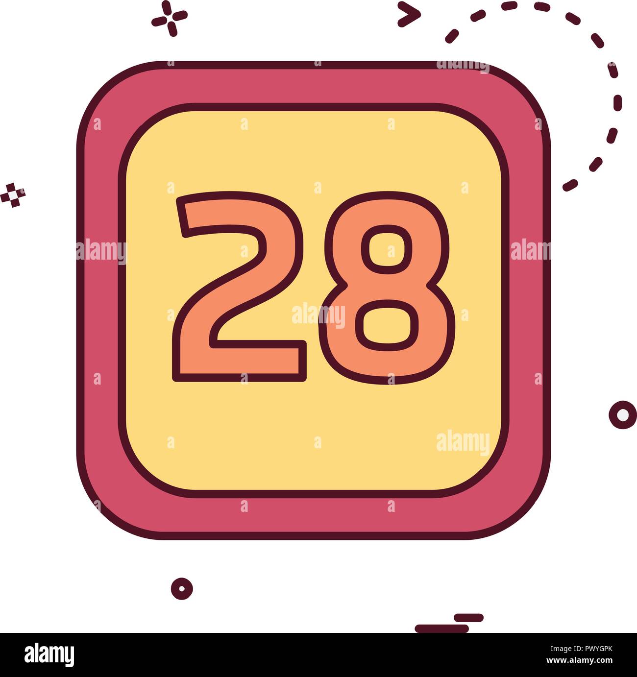 28 date calender hi-res stock photography and images - Alamy