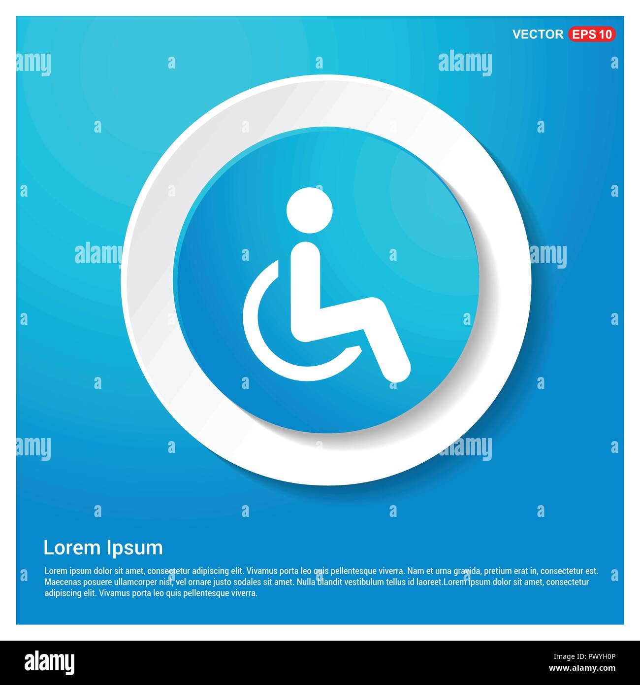 Disabled person icon Stock Vector Image & Art - Alamy