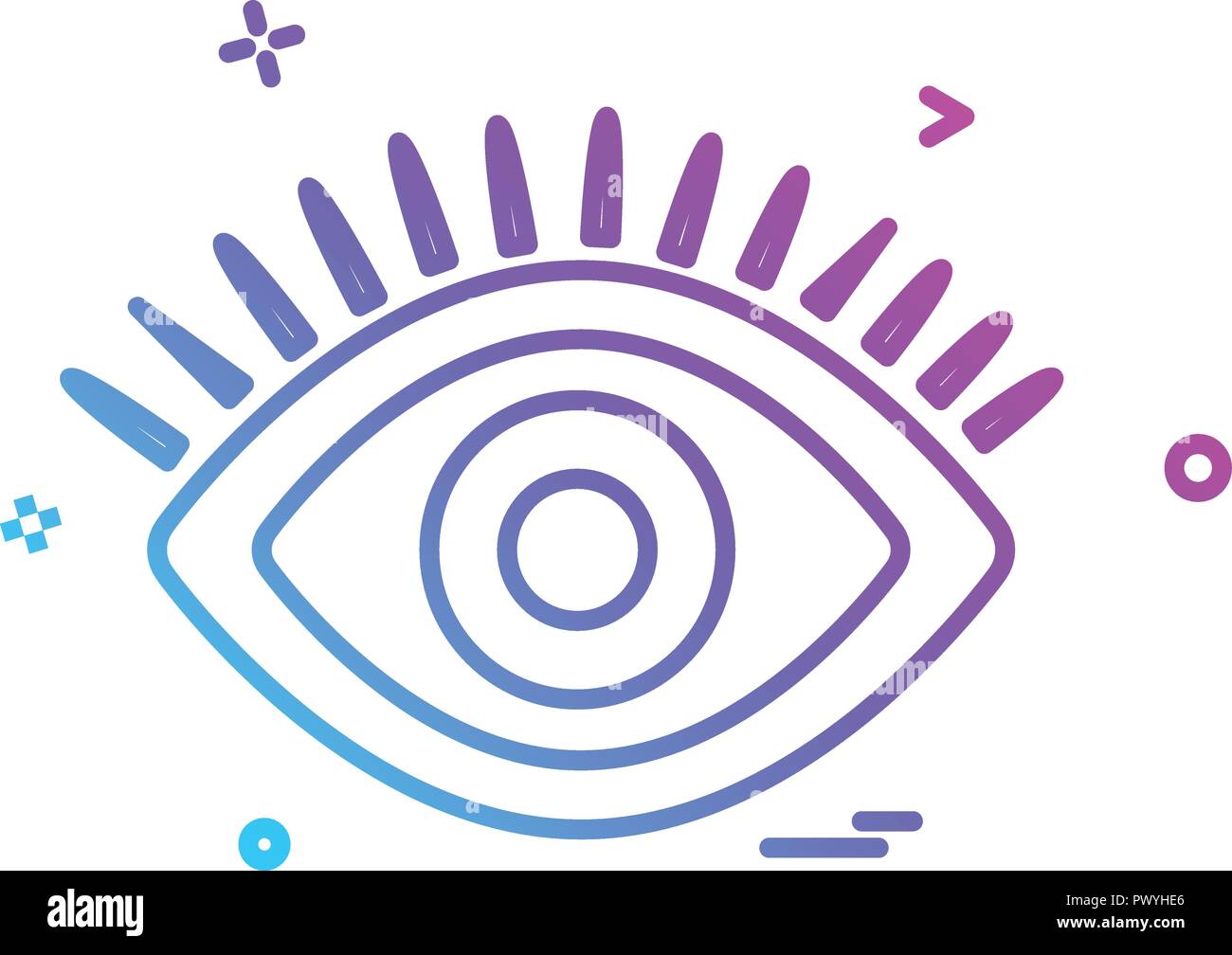 Eye icon design vector Stock Vector Image & Art - Alamy