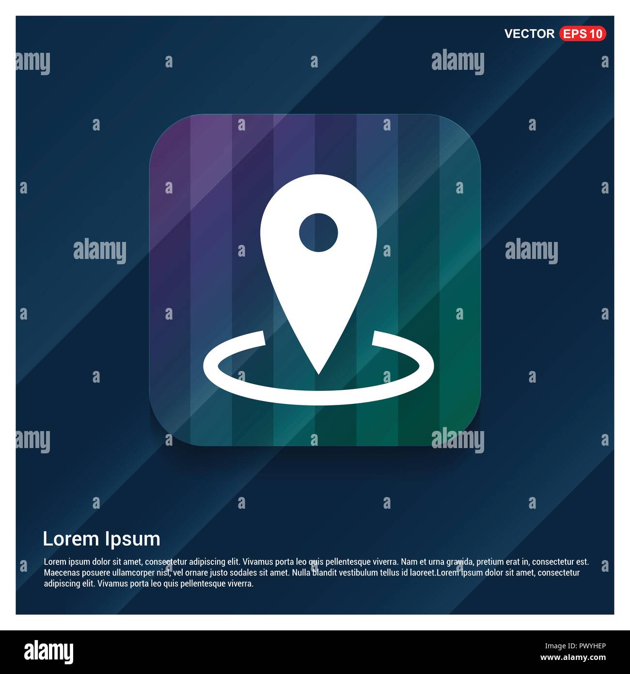 Map pin icon Stock Vector Image & Art - Alamy