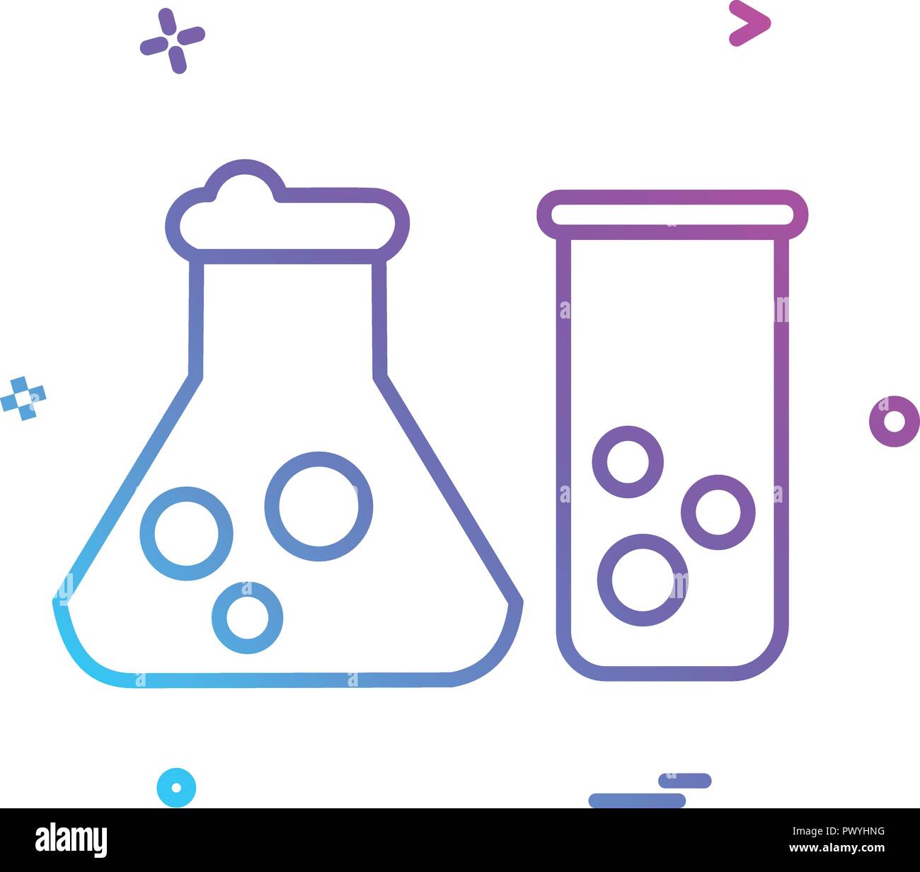 Flask icon design vector Stock Vector Image & Art - Alamy