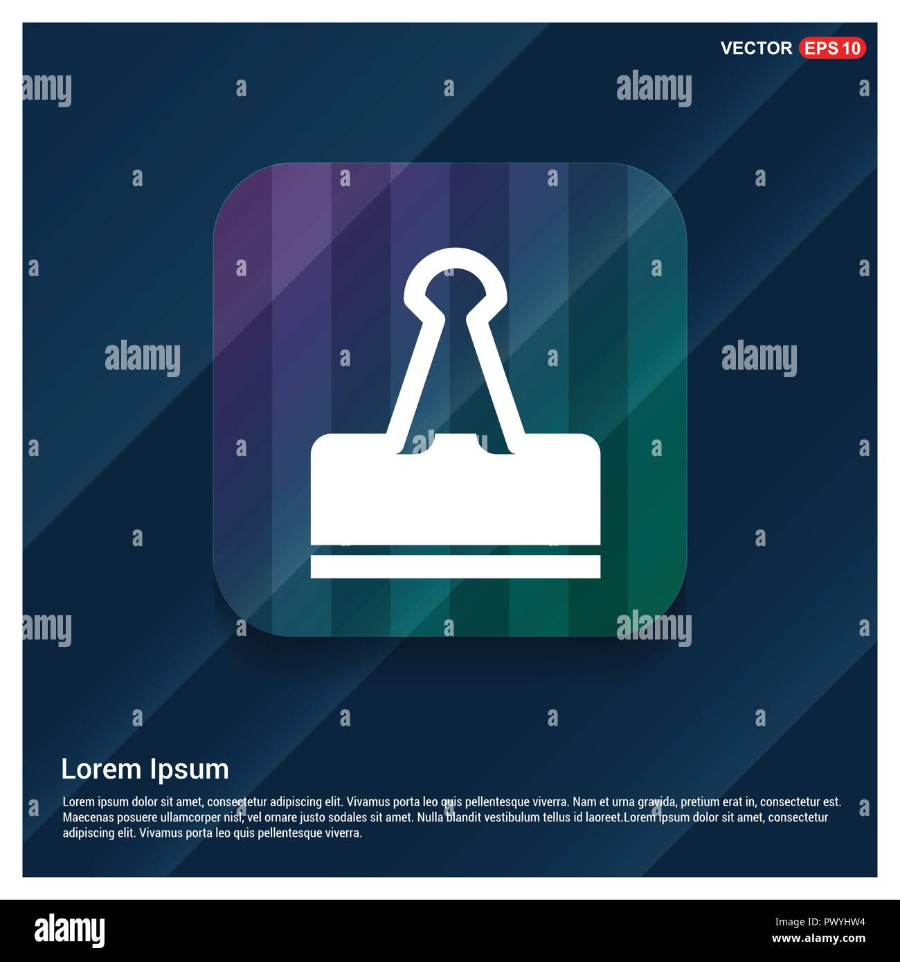 Binder Clip icon Stock Vector Image & Art - Alamy