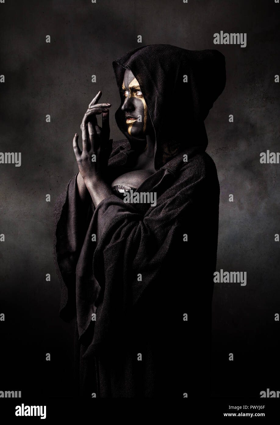 Portrait of a witch Stock Photo - Alamy