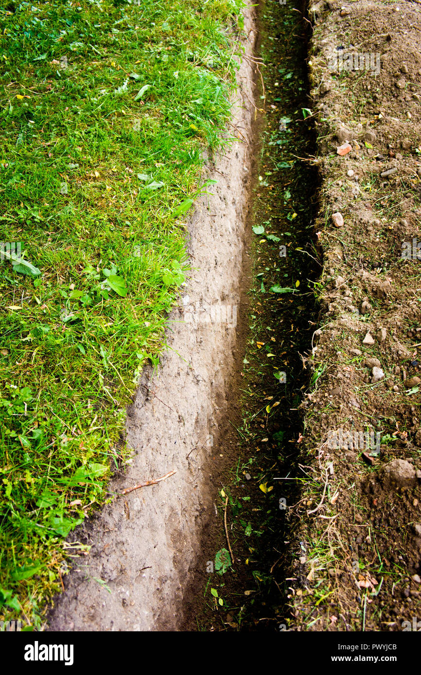 side view of grass and terrain below Stock Photo - Alamy