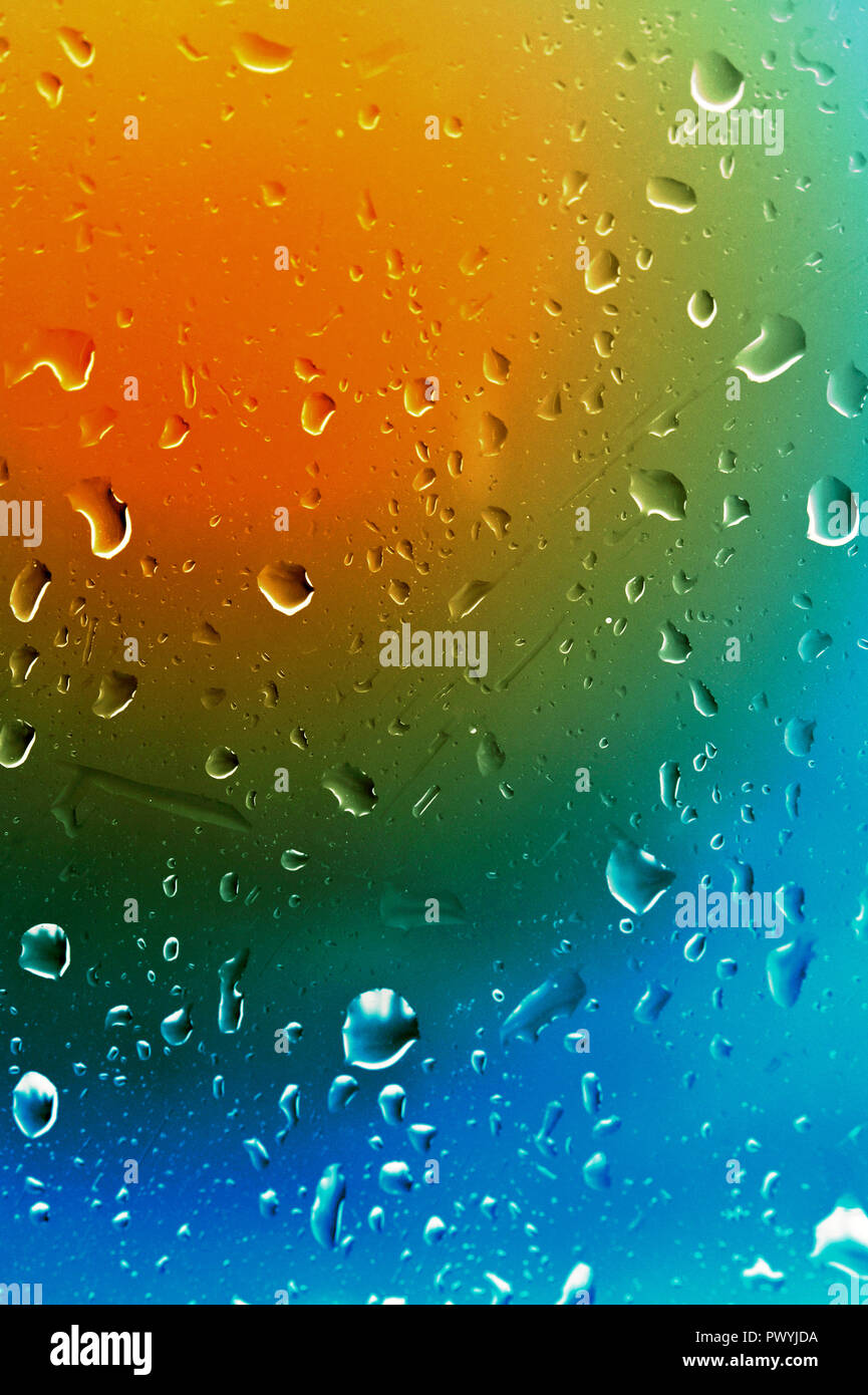 abstract background of water drops on glass Stock Photo - Alamy