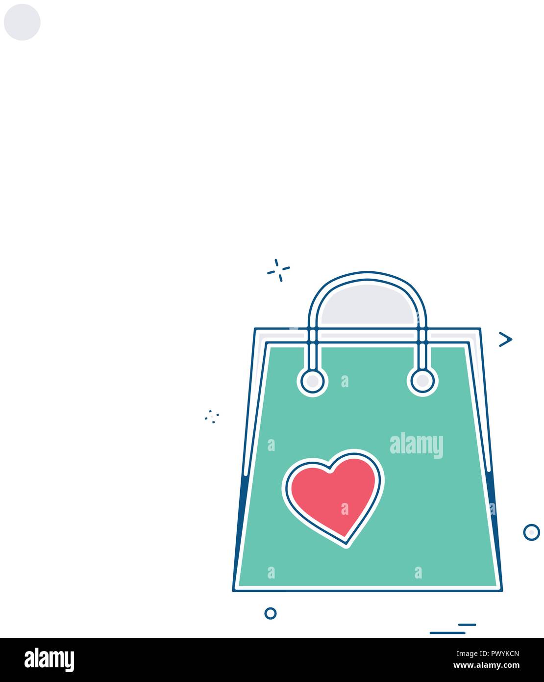 Shopping bag icon design vector Stock Vector Image & Art - Alamy