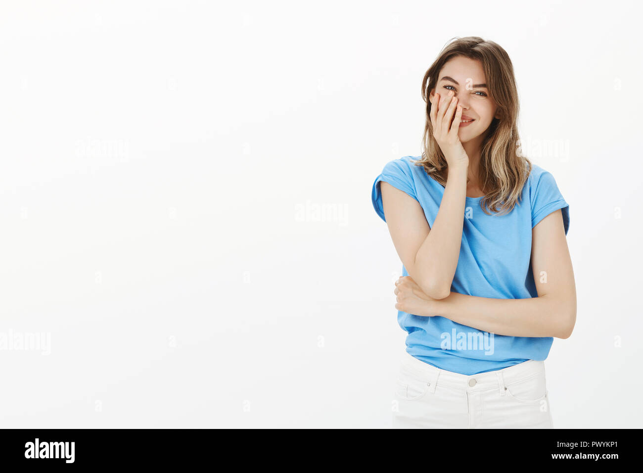 Pretty woman blushing hi-res stock photography and images - Alamy