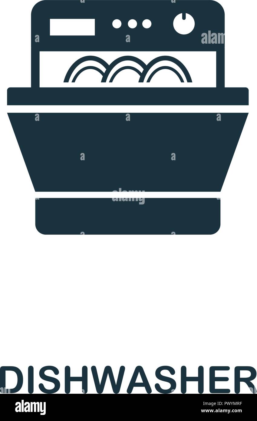Dishwasher icon. Premium style design from household collection. UX and ...