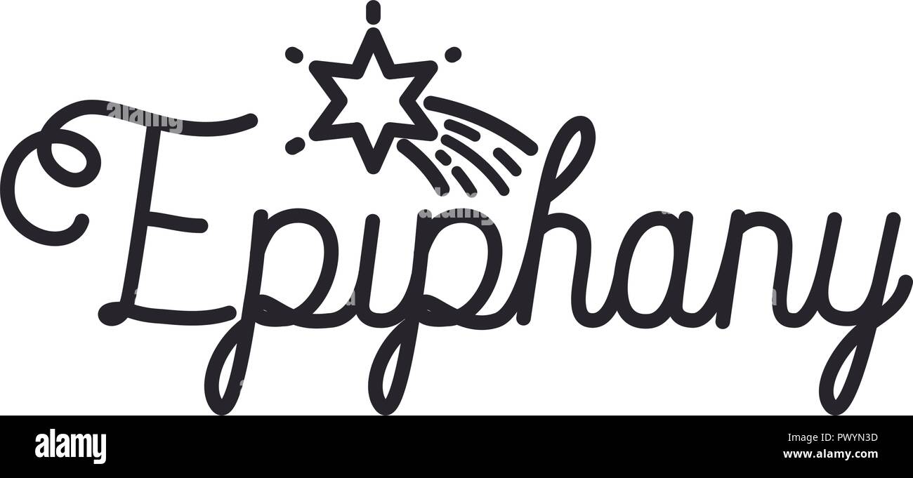 epiphany celebration calligraphy message Stock Vector Image & Art - Alamy