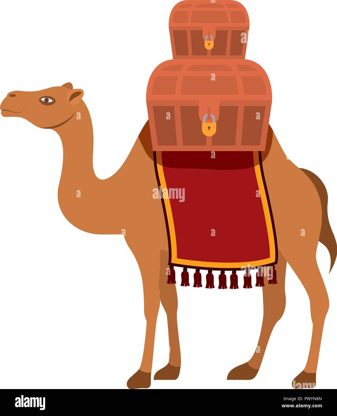 cute camel desert animal Stock Vector Image & Art - Alamy