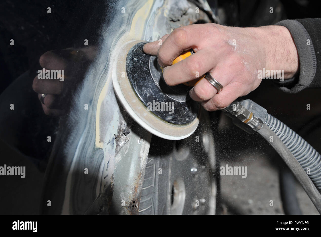 Sanding down a panel hi-res stock photography and images - Alamy