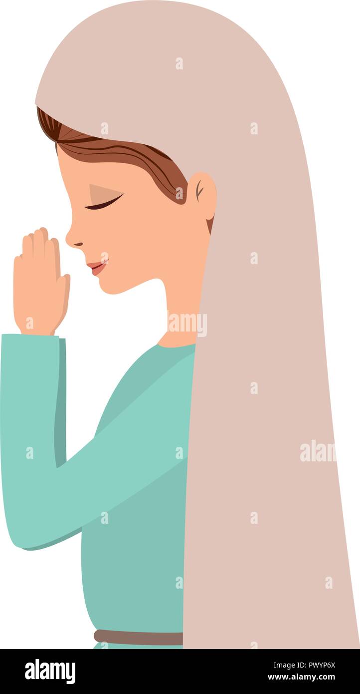 Cartoon virgin mary nativity scene Stock Vector Images - Alamy