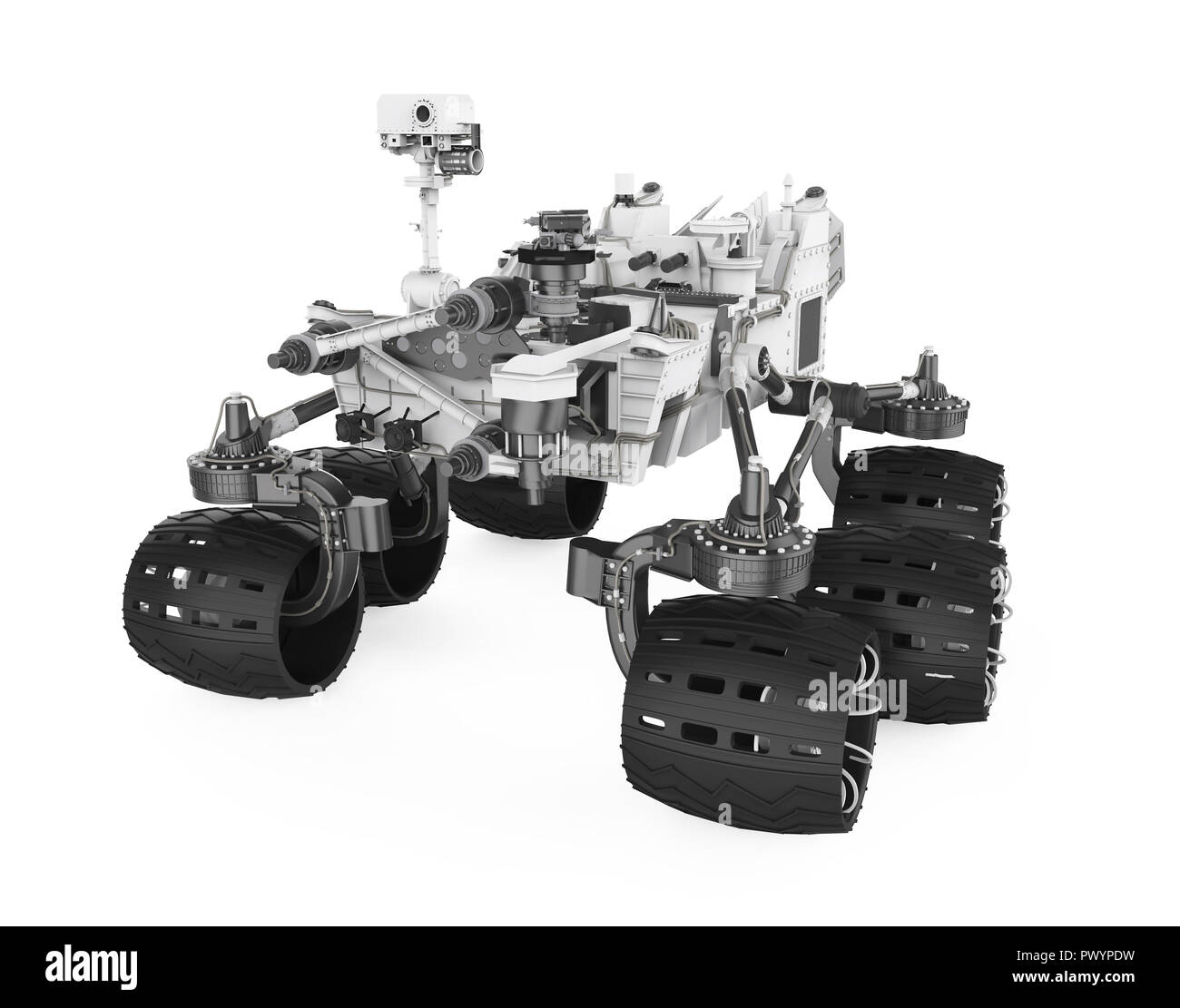 Curiosity Rover Isolated Stock Photo - Alamy